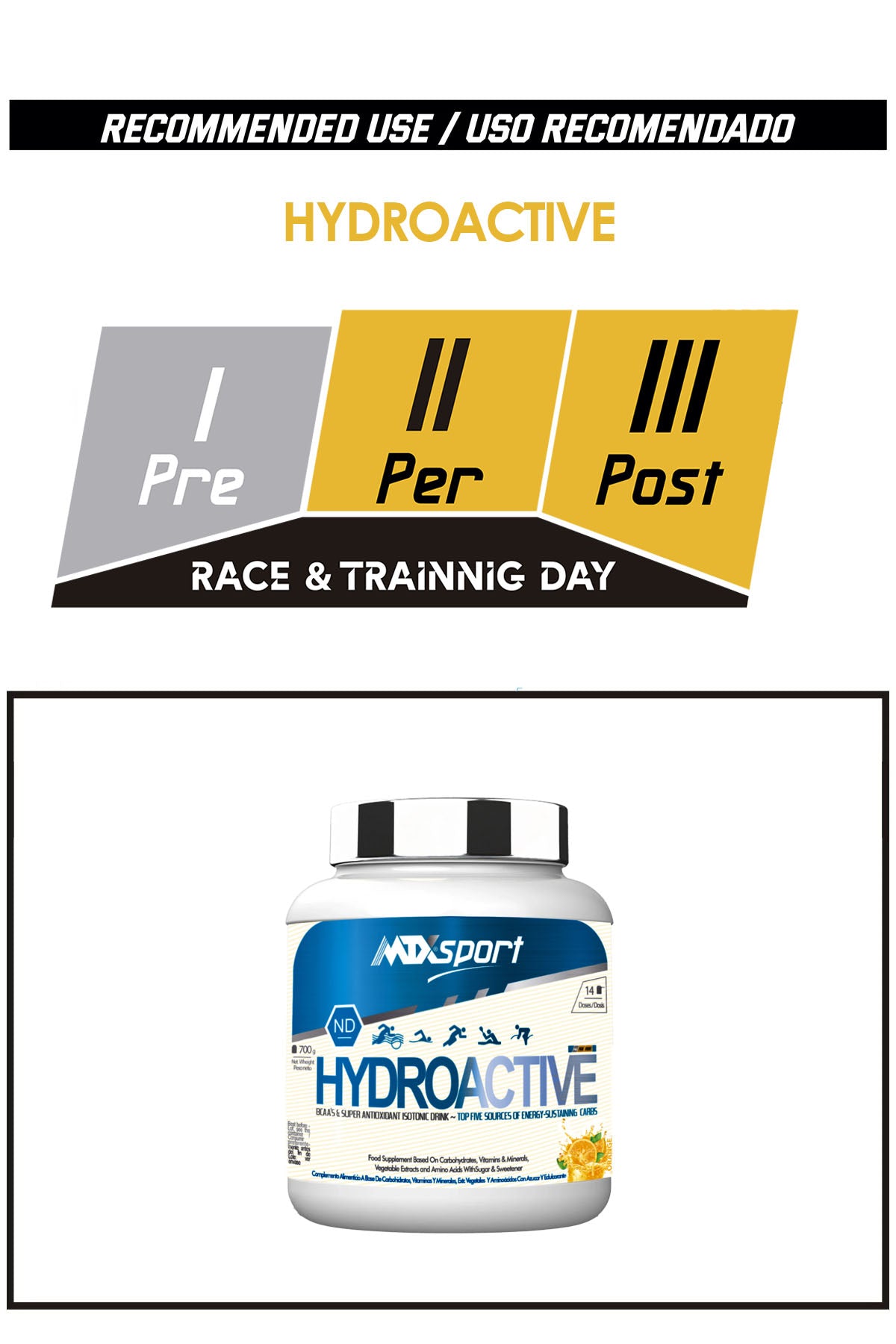 HydroACTIVE™ | Premium isotonic for ultra performance | mtxstore.com ...