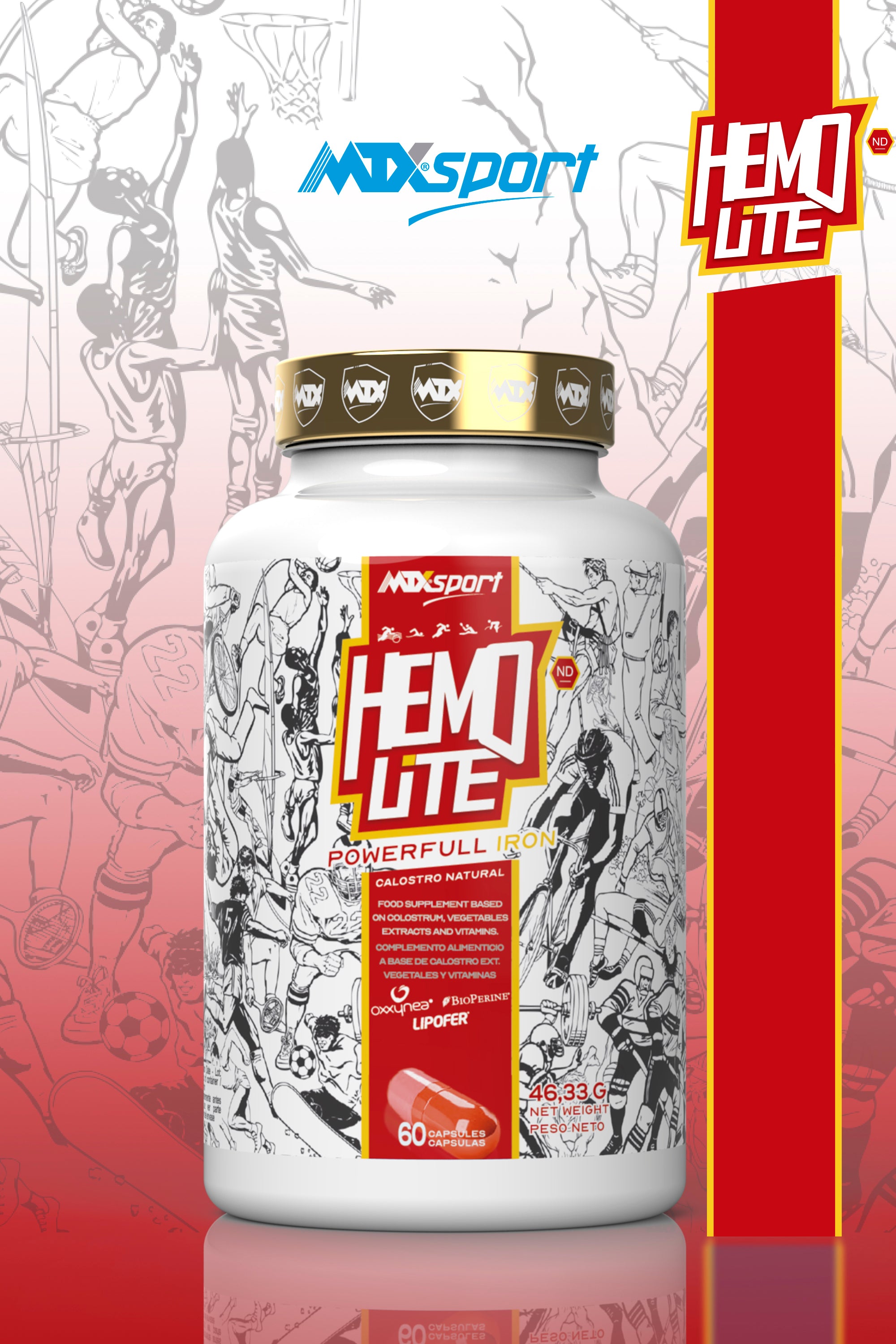 HEMOLITE™ 60 cap | Premium Iron Supplement Patented | mtxstore.com ...