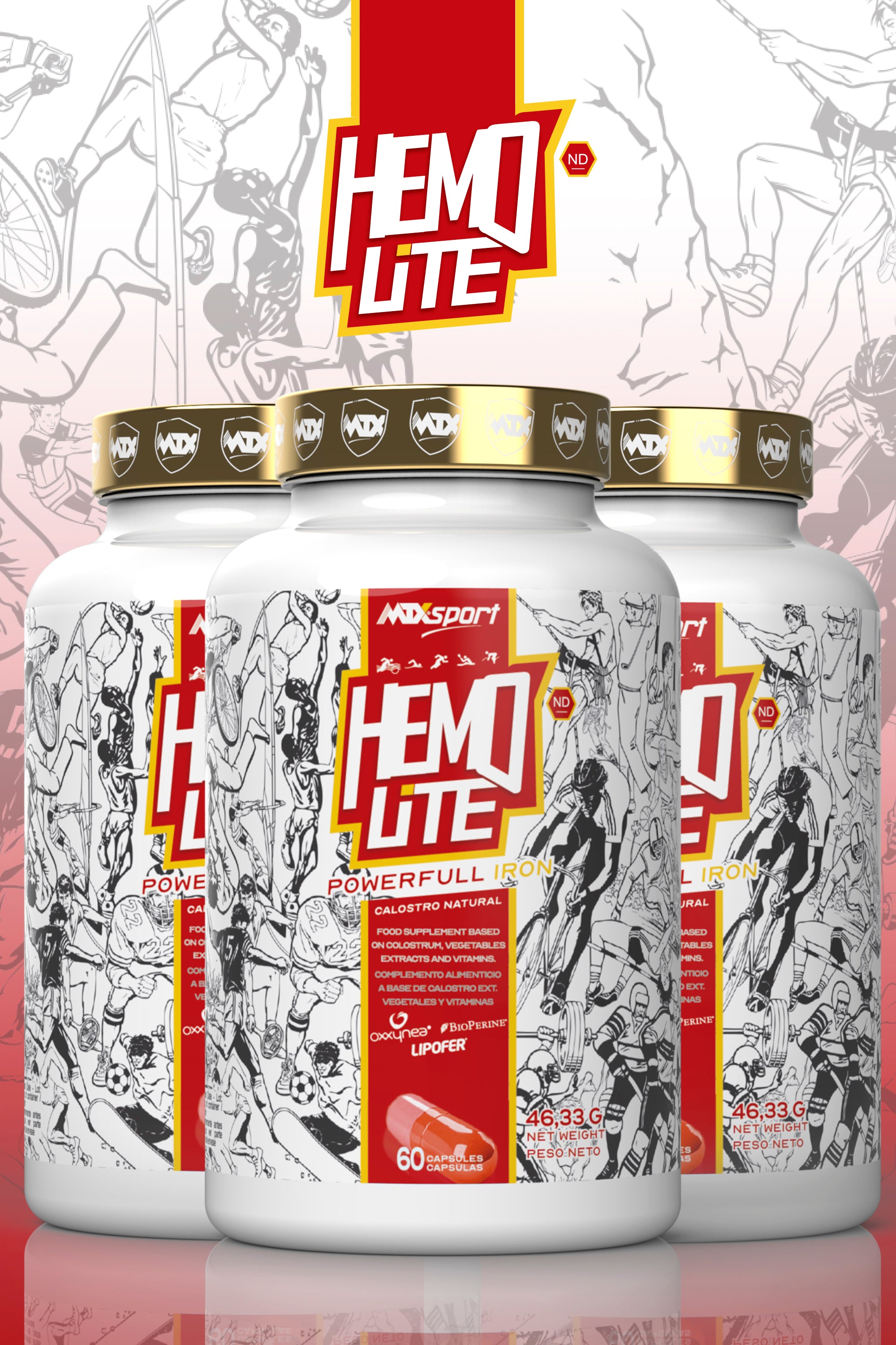 HEMOLITE™ 60 cap | Premium Iron Supplement Patented | mtxstore.com ...